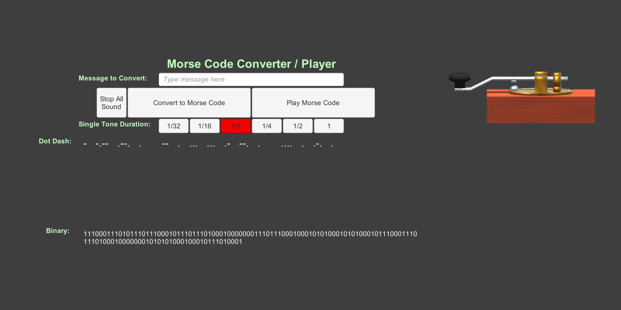 GitHub - kbrown2193/MorseCodePlayer: Converts and plays a Morse code ...