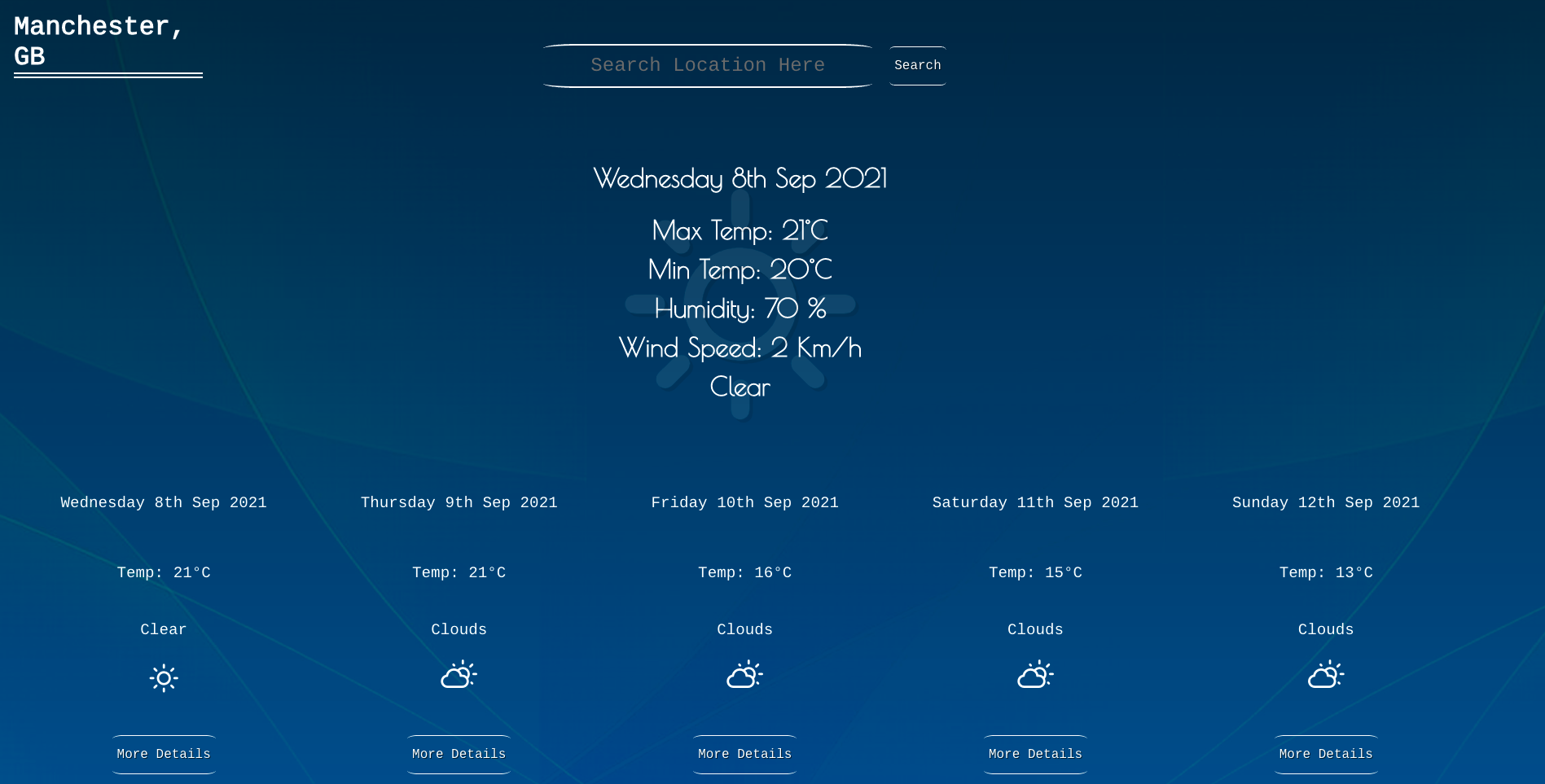 GitHub - ellriffs/Weather-app: A web application which pulls in real ...