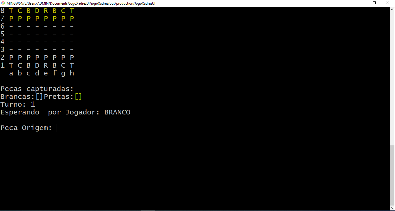 GitHub - RafaelPJosephino/jogoXadrez: Jogo de xadrez com console.