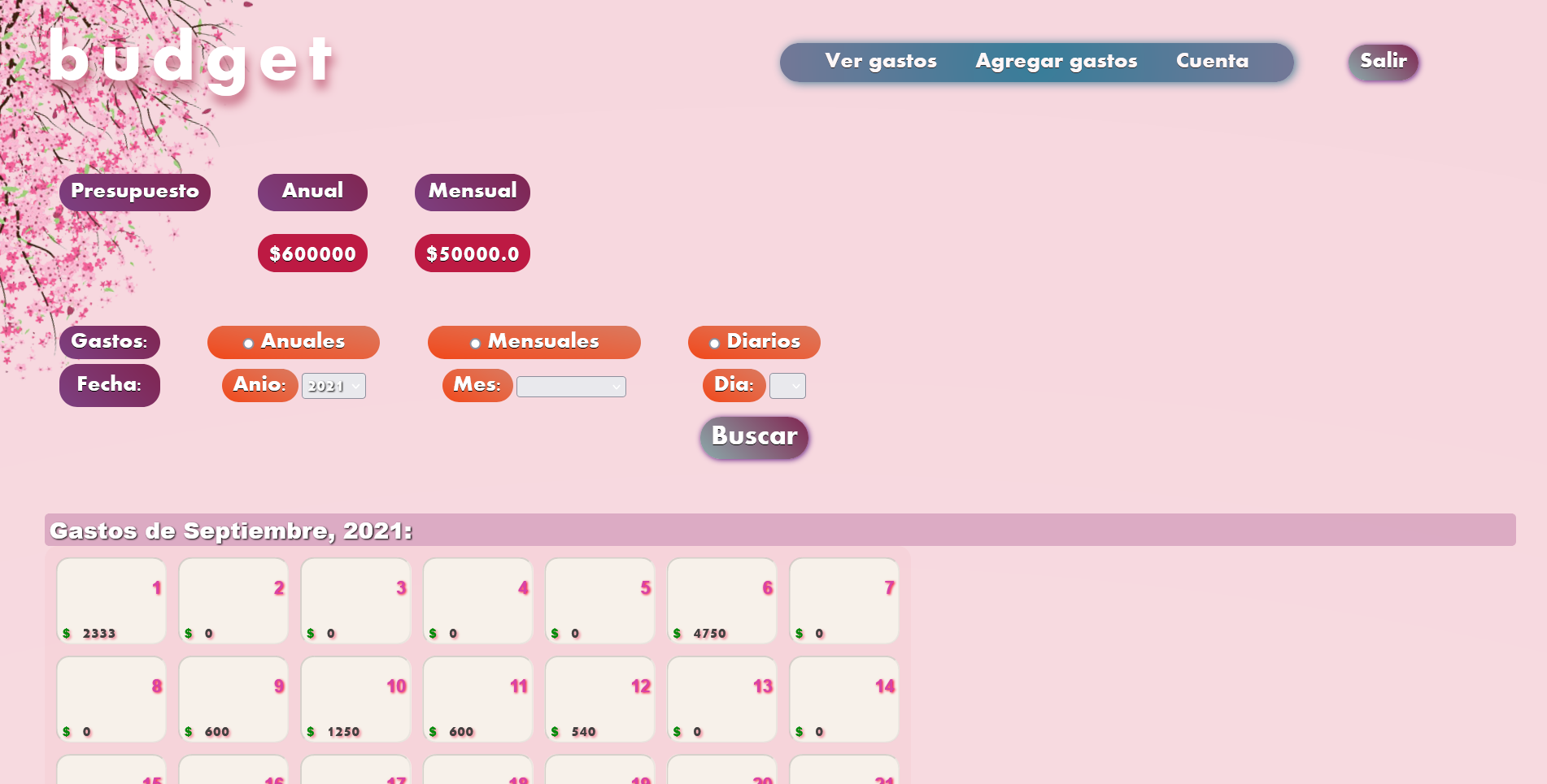 GitHub - julianlastuvka/Budget: Budget is a website that allows you to keep track of your ...