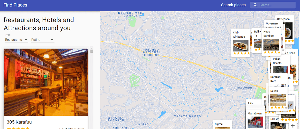Github Emmanuelkamala Places Advisor This Is A Finders App Where A