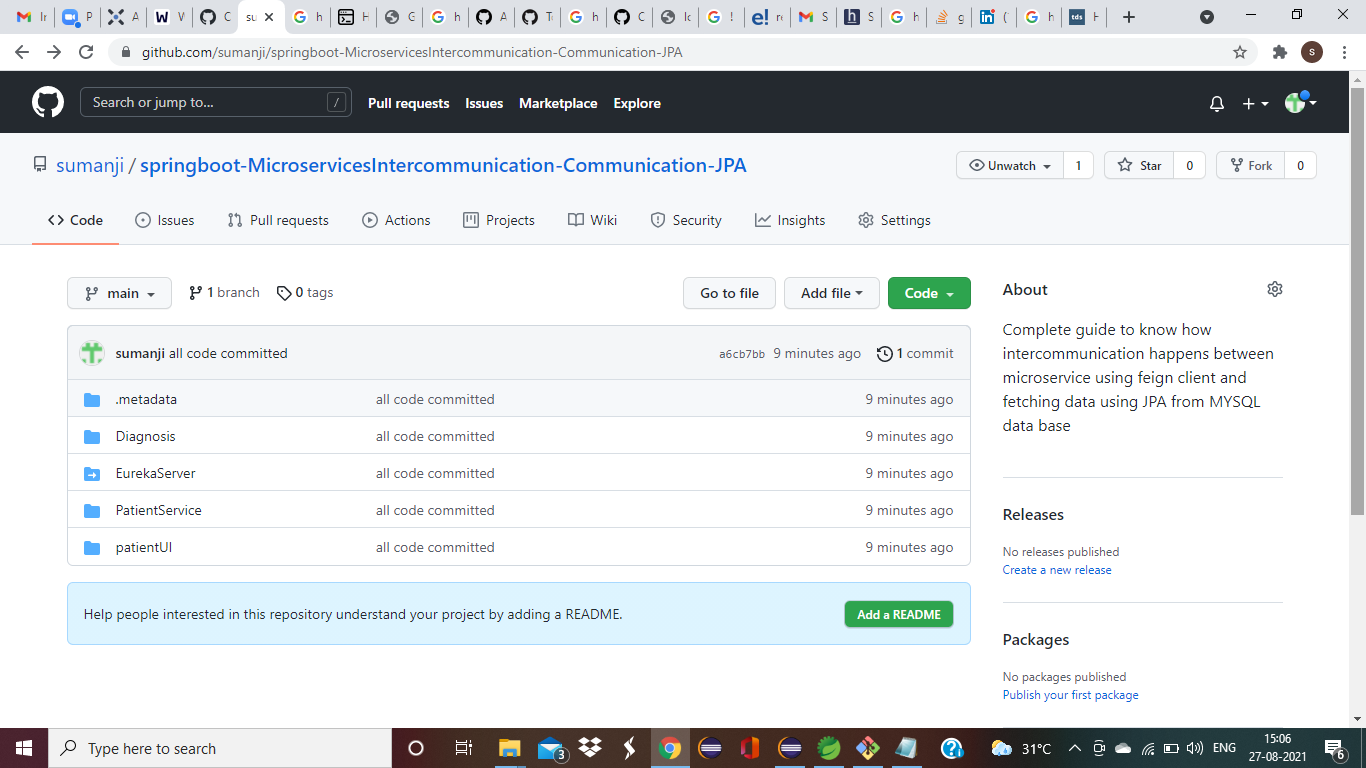 Github Sumanjispringboot Microservicesintercommunication Communication Jpa Complete Guide To