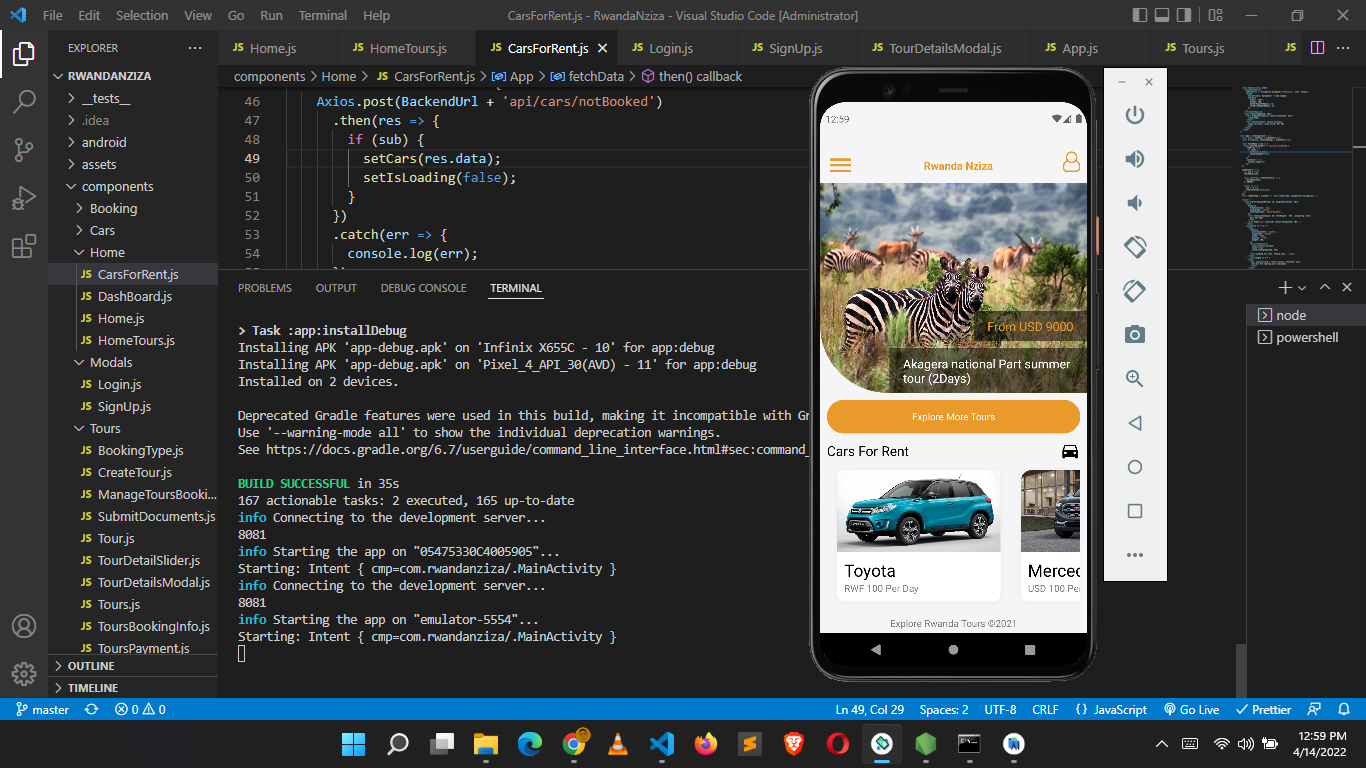 GitHub - fabrice-niyongabo/react-native-tours-mobile-app-fontend: This is mobile app which is ...