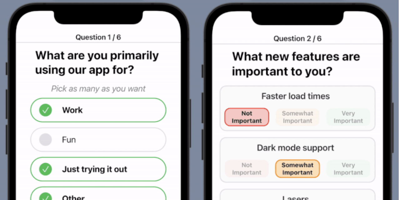 GitHub - laanlabs/SwiftSurvey: Very basic SwiftUI survey with demo ...