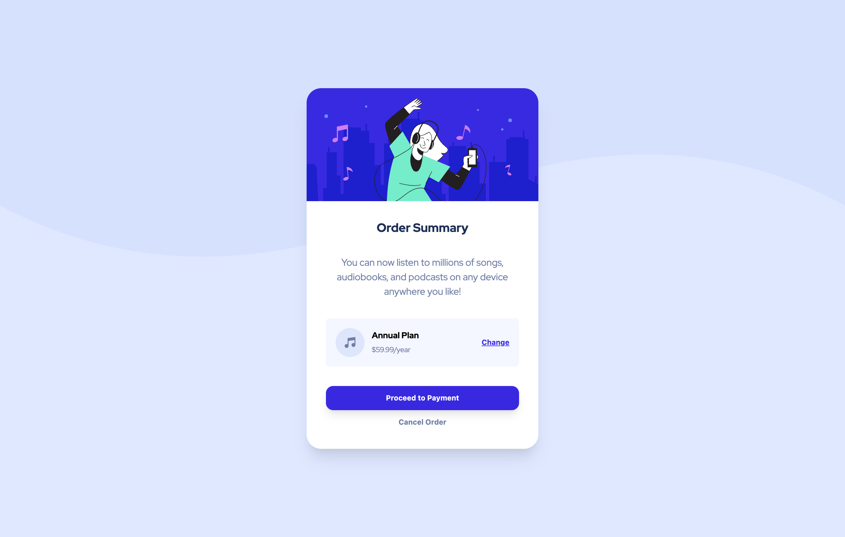 Github Thaisdelima Frontend Mentor Order Summary Card Solution This