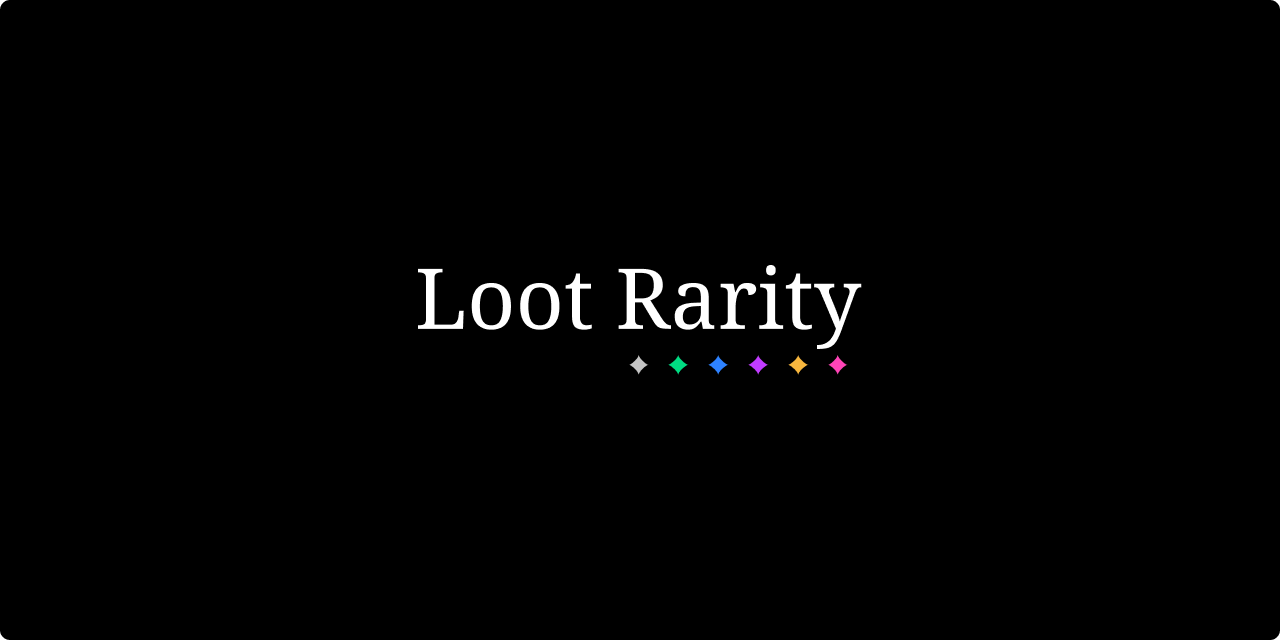 GitHub - bpierre/loot-rarity: 🤍 💚 💙 💜 🧡 ️ Rarity levels for Loot.