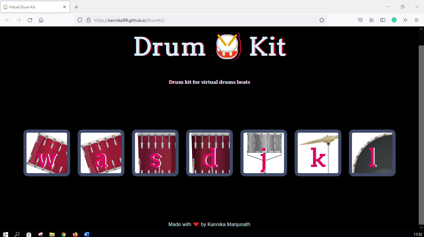 Github Kannika99 Drumkit