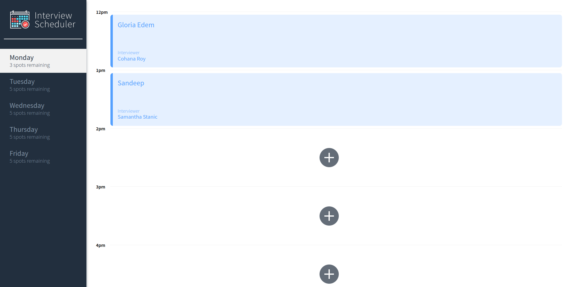 GitHub - sans-pulp/scheduler: Interview Scheduler is a slick single ...