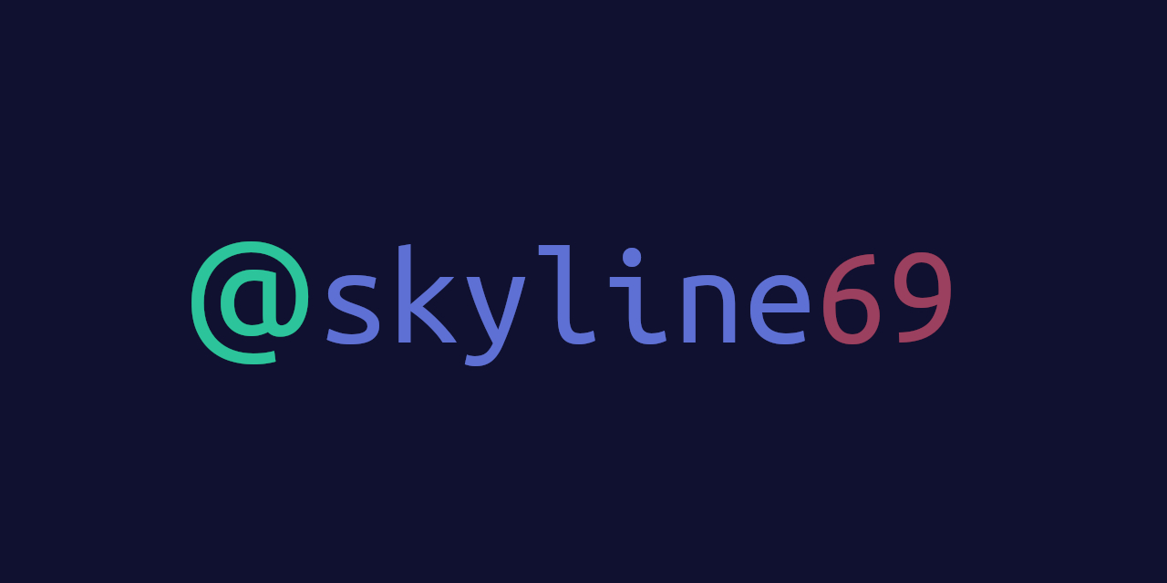 skyline69 · GitHub Topics · GitHub