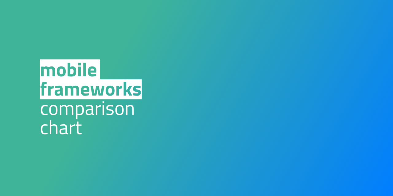 GitHub - markusfalk/mobile-frameworks-comparison-data