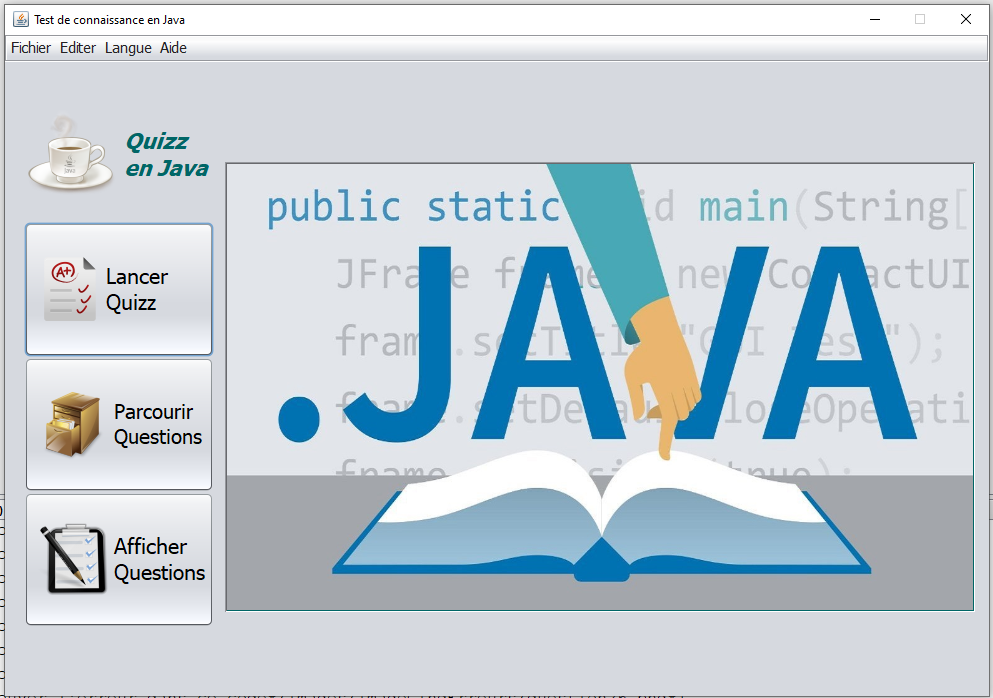 GitHub - imed-ferfar/quiz-ver1-java: Projet Nº01 (12/20), application ...