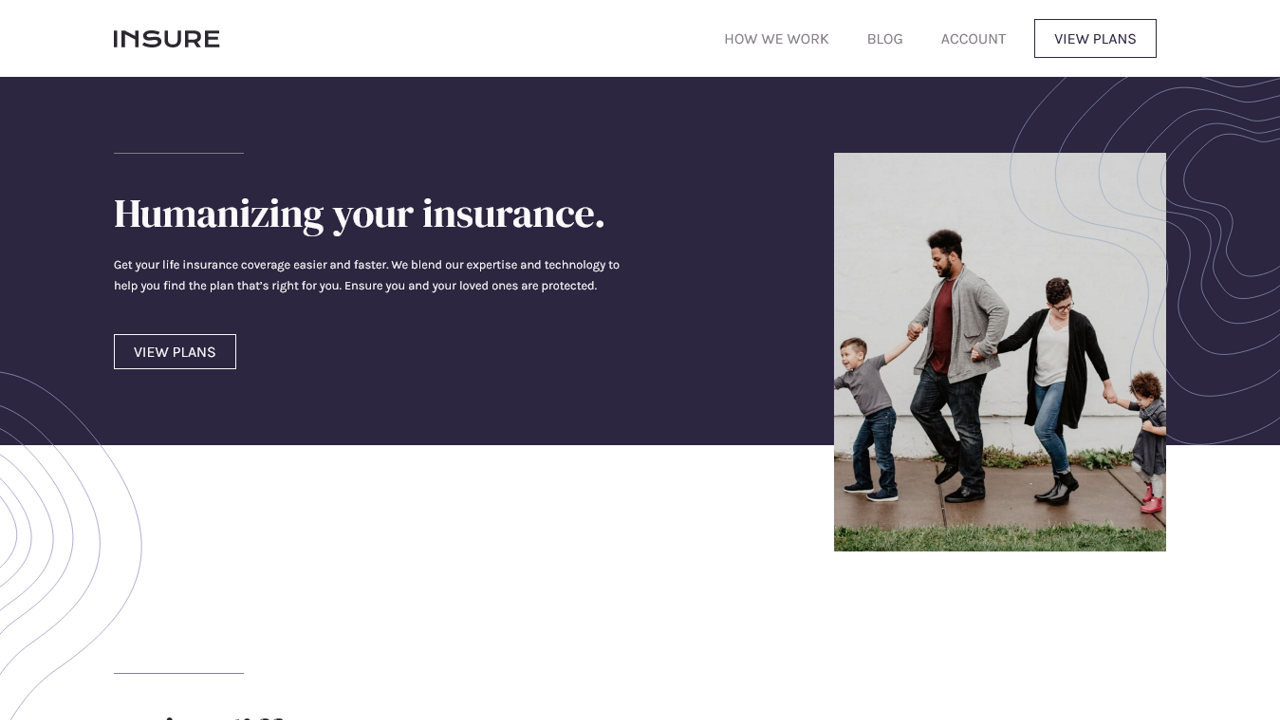 GitHub - VincentLandrieux/insure: Landing page