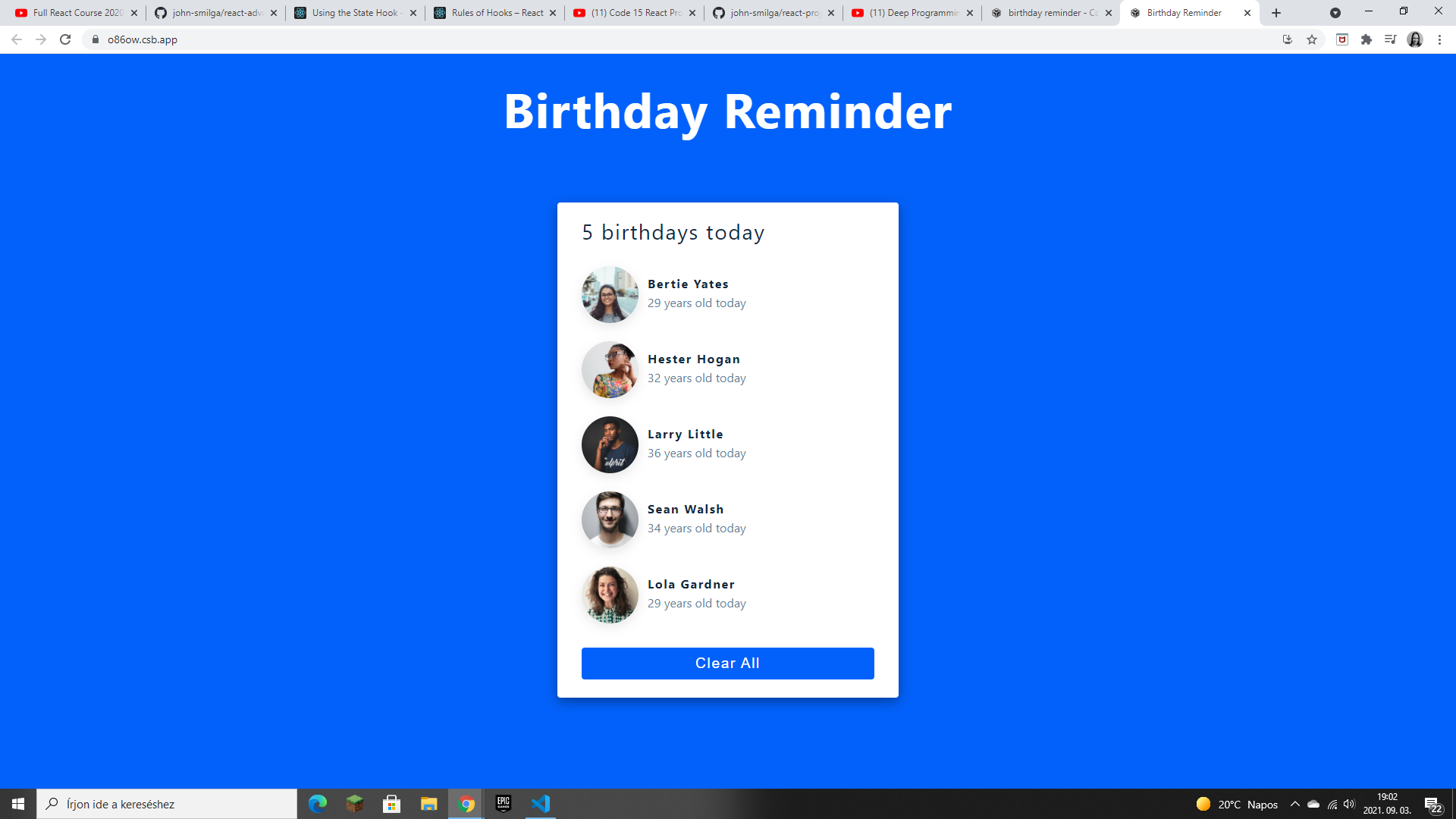 GitHub - noribozo/list-of-birthdays: Created with CodeSandbox