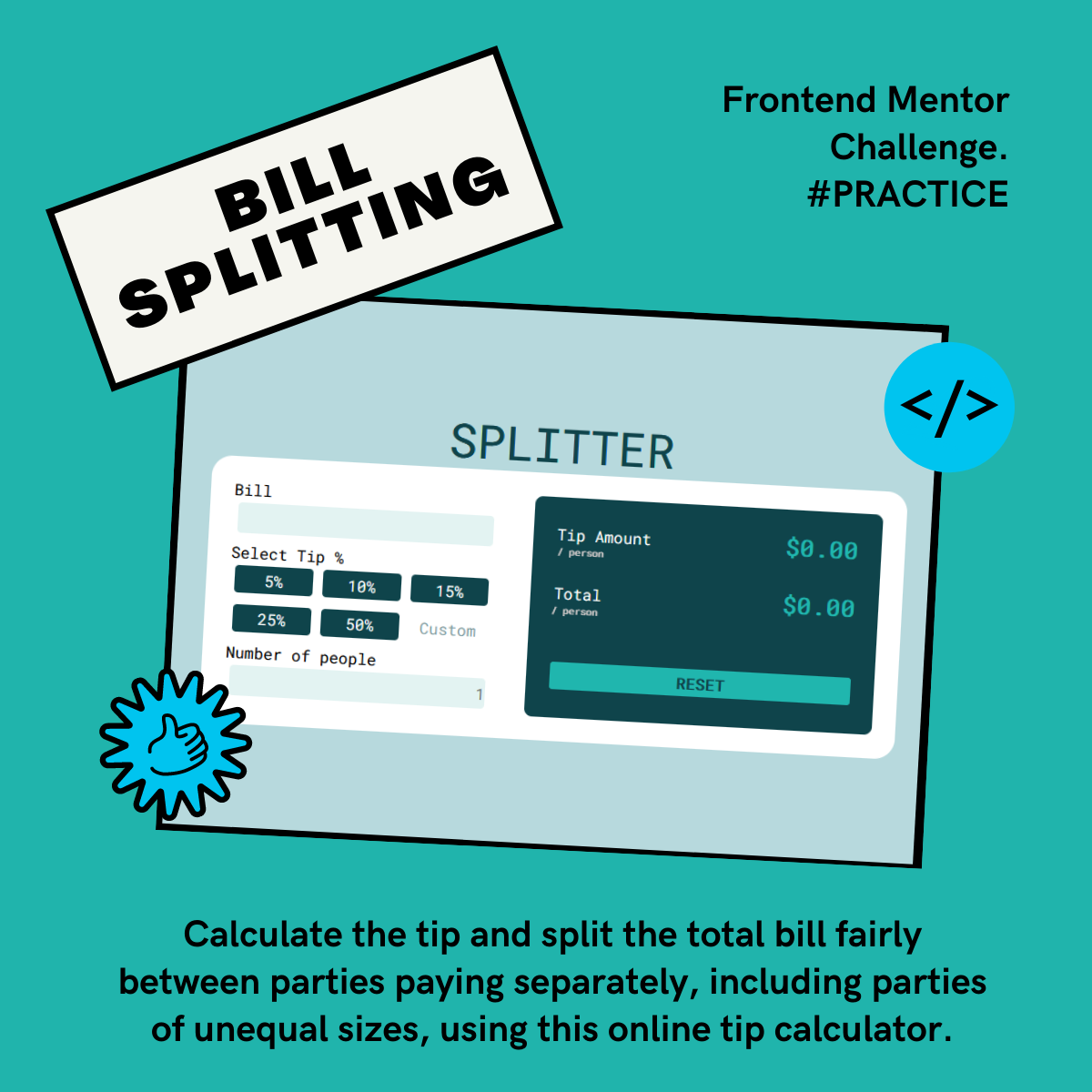 GitHub - vanecordero/Tip-calculator-and-slipt-bill: REACT- Calculate ...