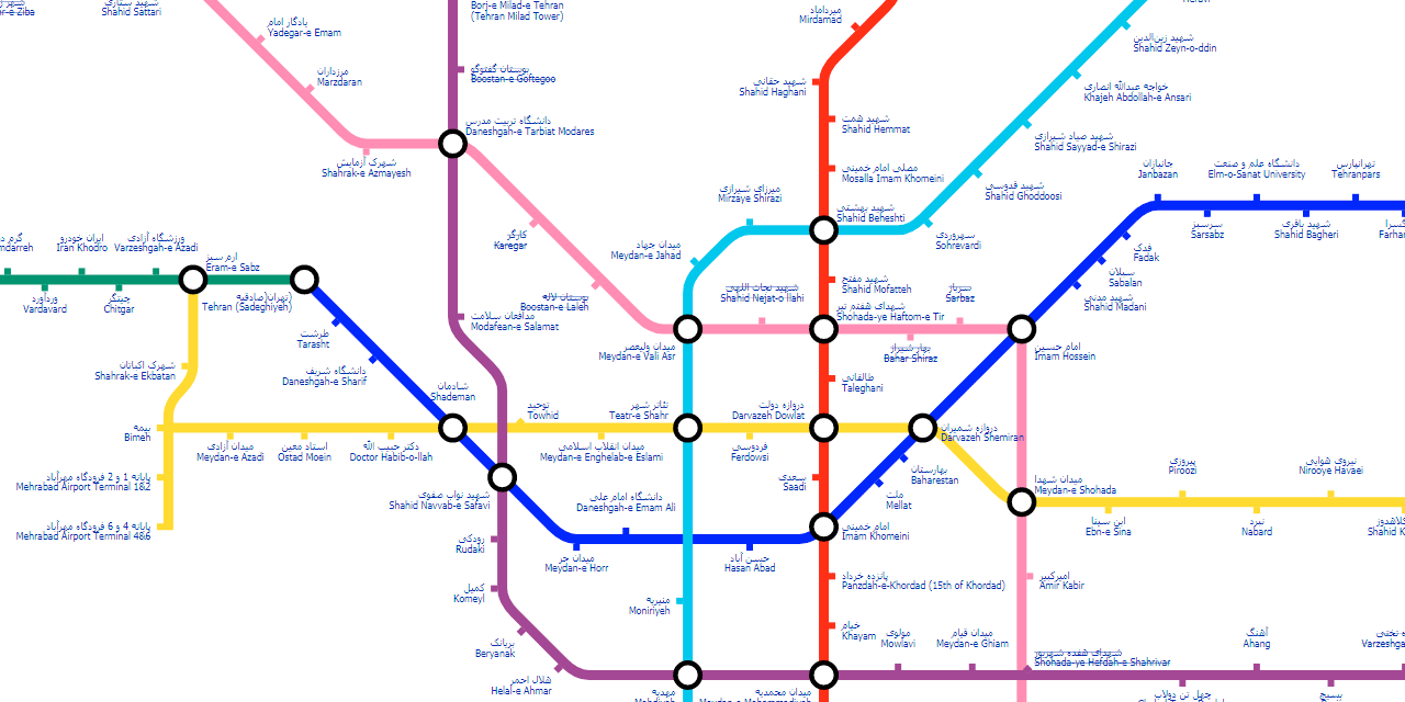 GitHub - mer30hamid/Tehran-Metro-Map: Tehran Metro Map using d3-tube-map