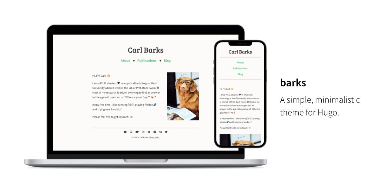 GitHub Timothygebhard barks A Simple Minimalistic Theme For Hugo 