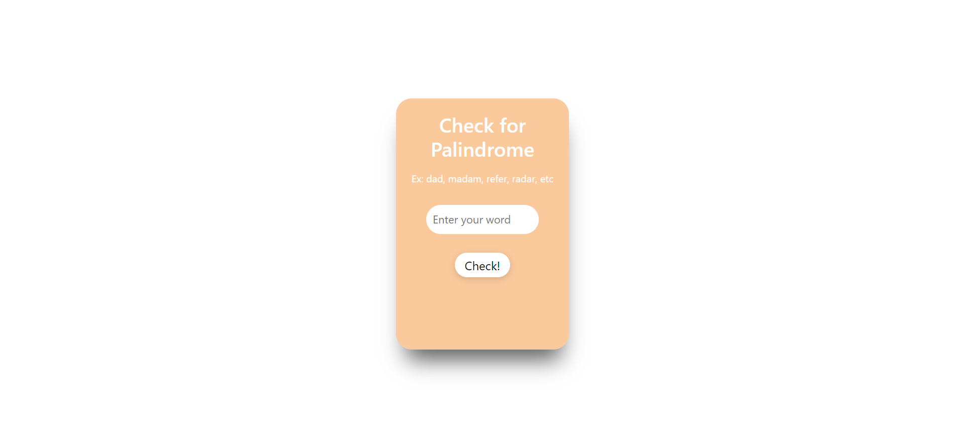 Github Thenewc0der 24 Palindrome Checker A Palindrome Is A Word Sentence Or Even Number That