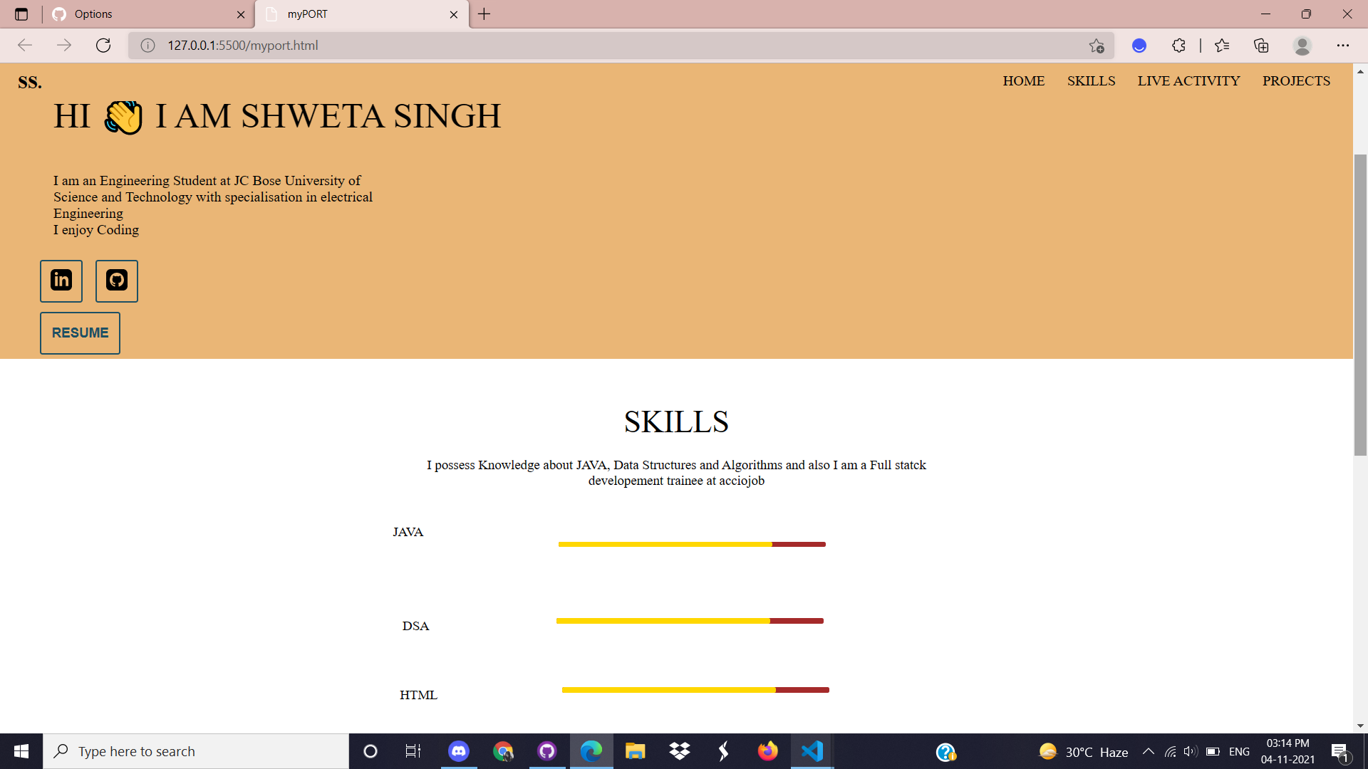 GitHub - shweta-ok99/My-Portfolio