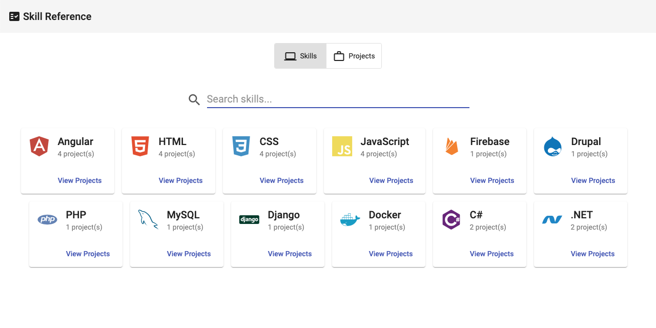 GitHub - shemarlindie/skill-reference: A repository of your skills with projects as references ...
