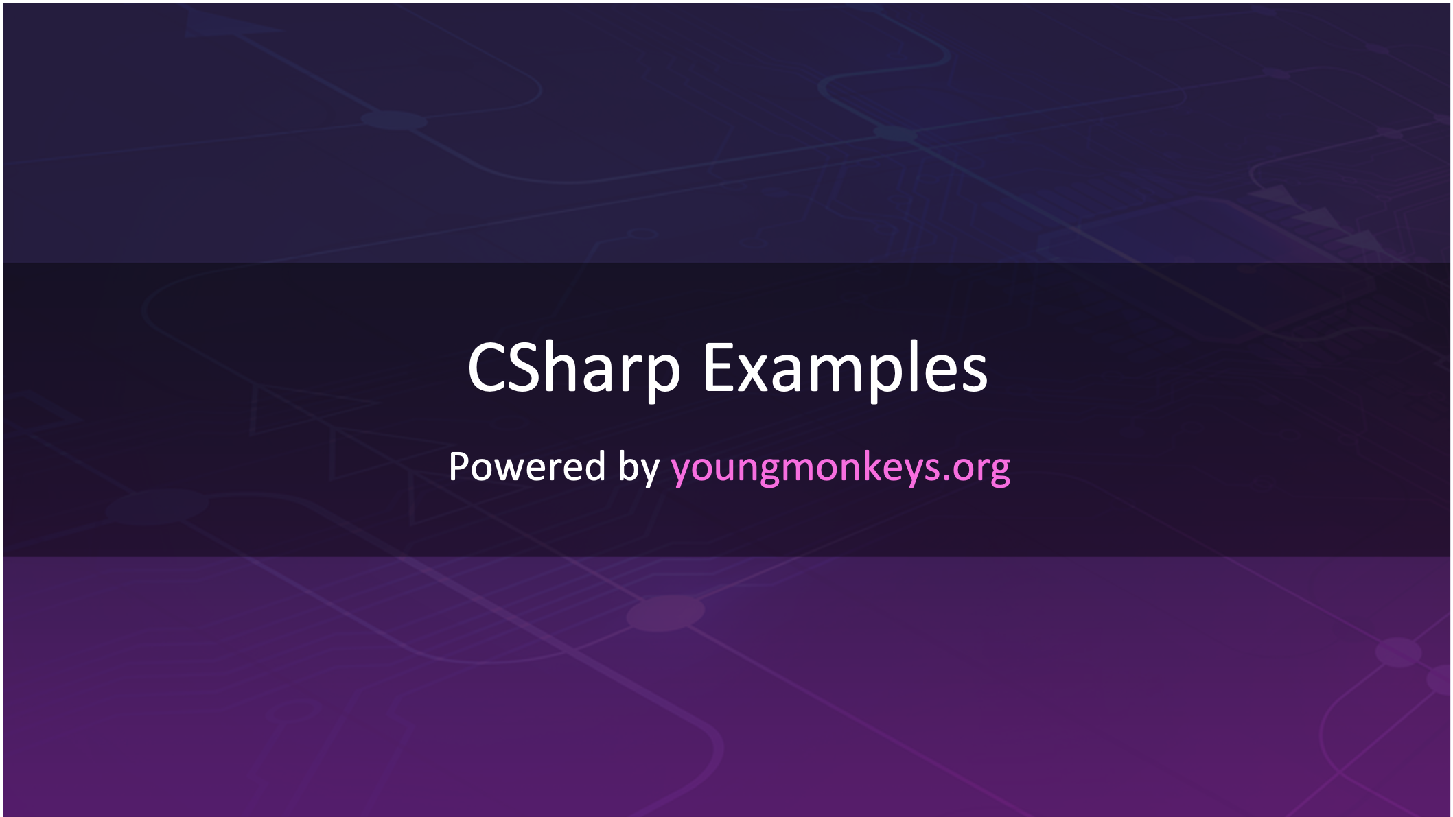GitHub Tvd12 csharp examples Examples Written In CSharp