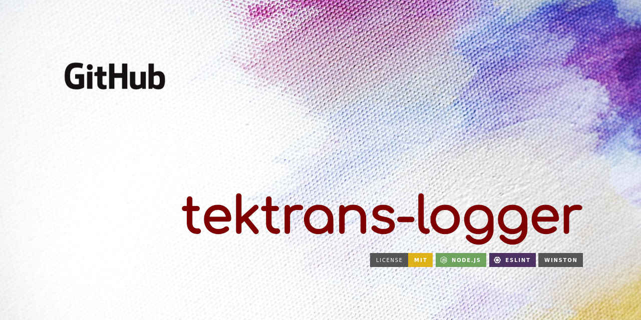 GitHub - tektrans/tektrans-logger: A wrapper of winston logger