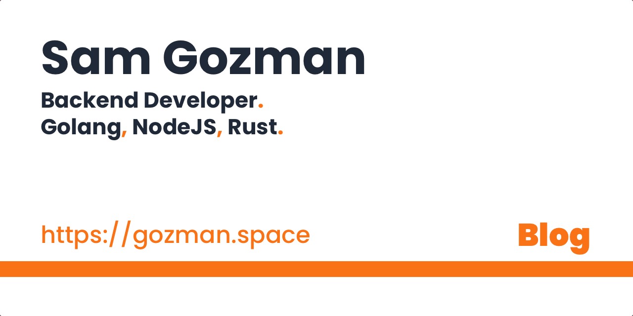 GitHub - samgozman/samgozman: About me