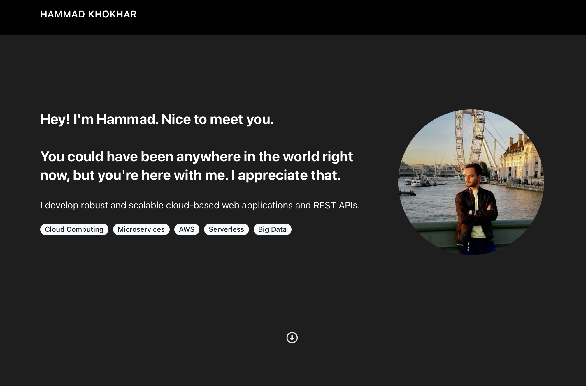 GitHub - hammadkhokhar/Minimal-Personal-Website