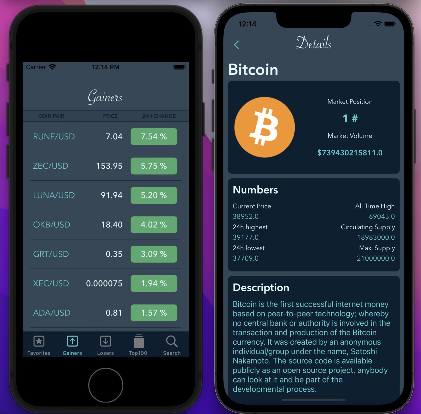 Github Ozanbas Easycrypto A Simple Cryptocurrency Price Tracker My