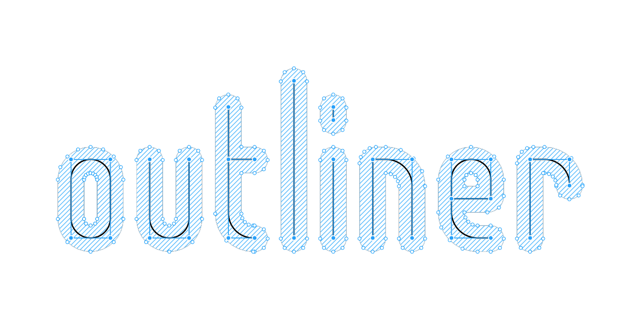 GitHub - davestewart/outliner: A node package to outline SVG strokes as ...