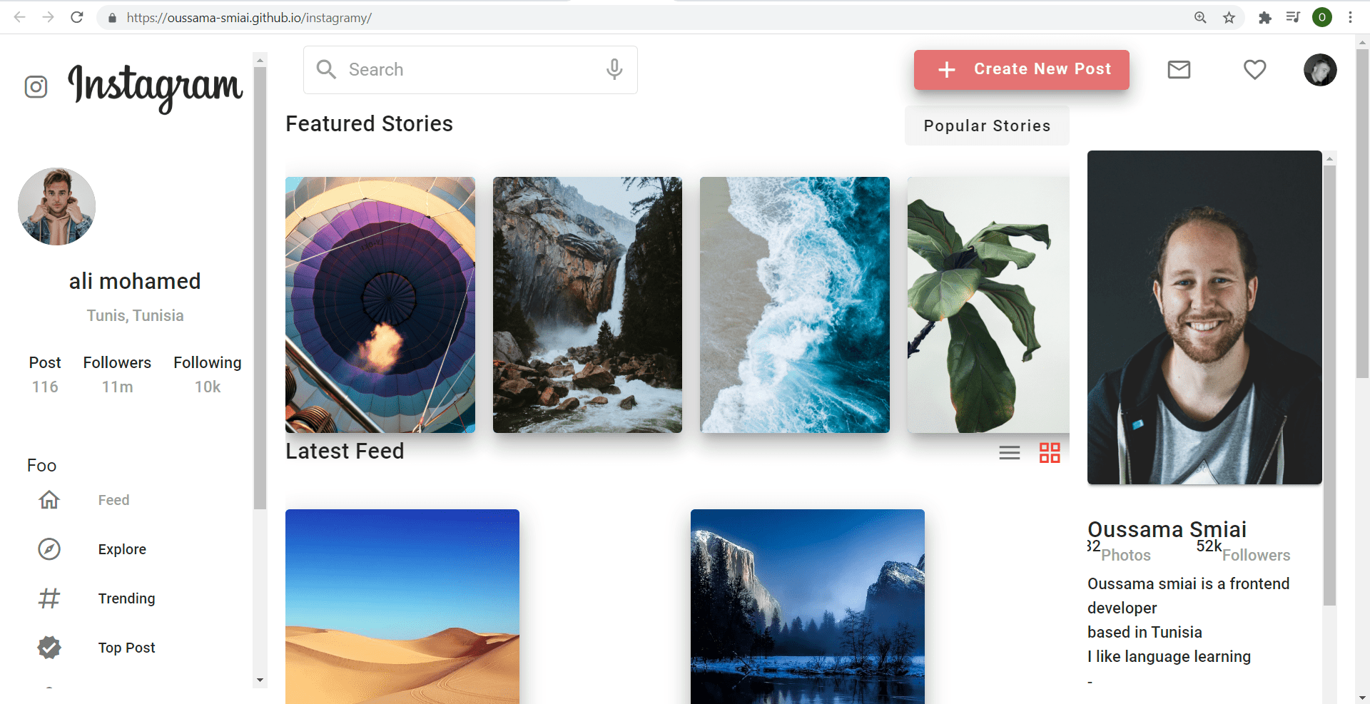GitHub - oussama-smiai/instagramy