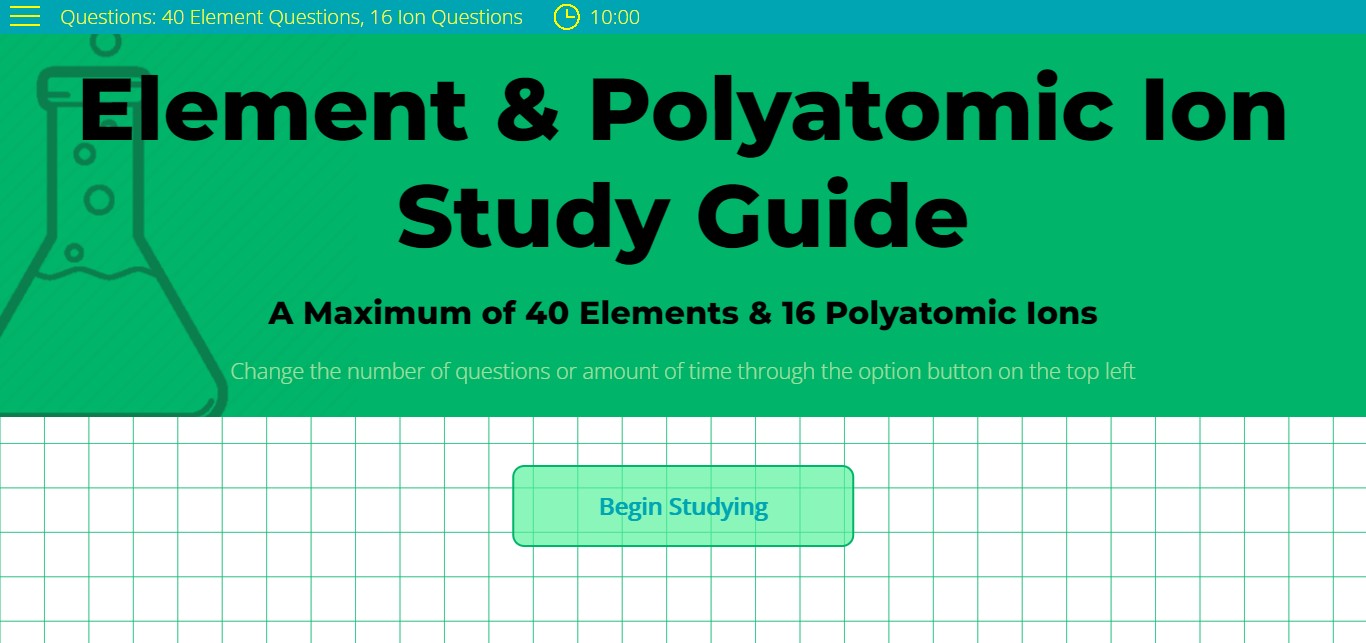 GitHub - Lightnindrummer/Chemistry-ElementAndPolyatomic-Ion-StudyGuide ...