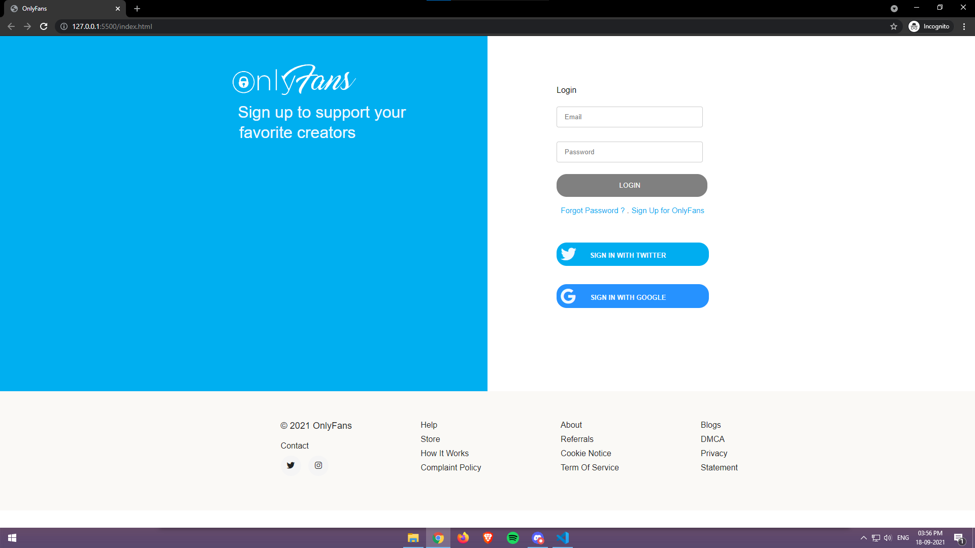 GitHub - MININ1NJA/ONLYFANS-CLONE: I've tried OnlyFans Clone using just ...