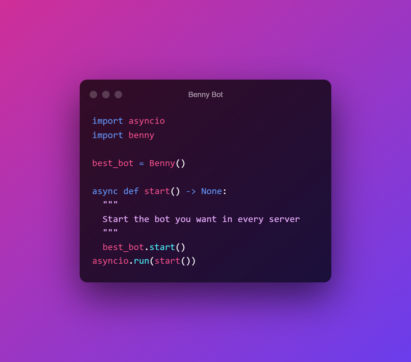 GitHub - benz206/Benny: Discord bot complete with music, translation and automod.