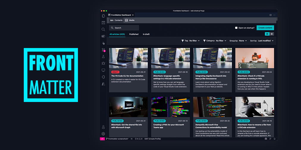 Github Frontmatterweb Documentation Nextjs Front Matter Documenation