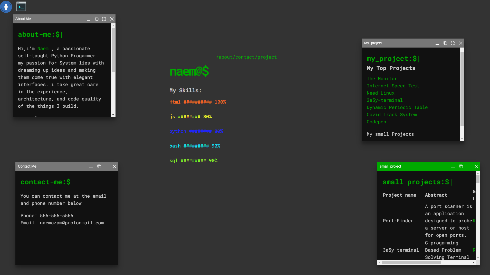 Terminal portfolio GitHub Topics GitHub