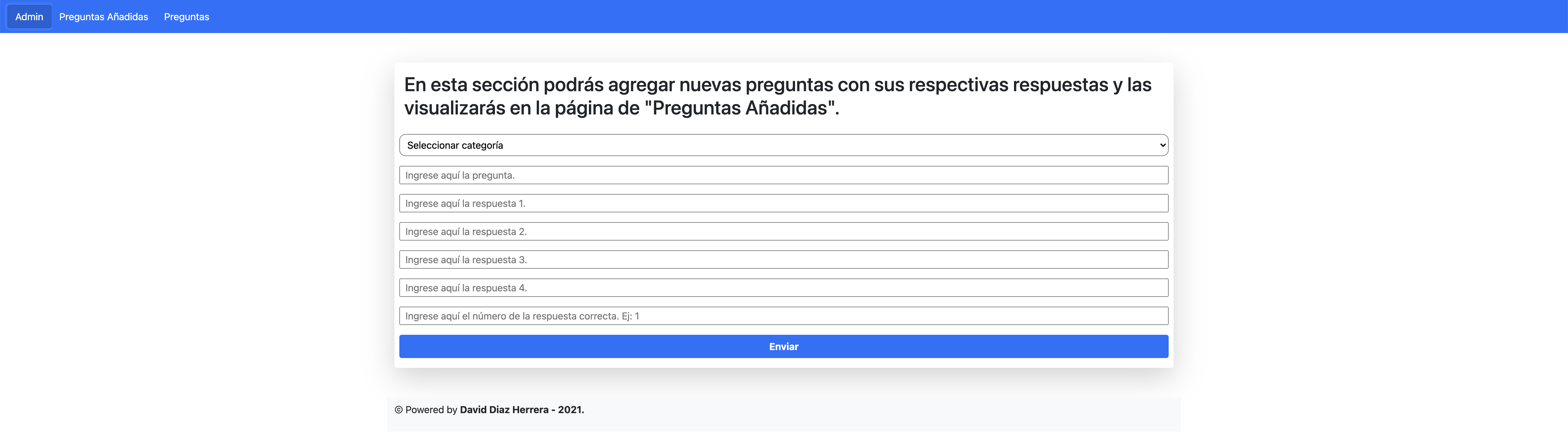 GitHub - daviddiazh/app-preguntas: Este es un proyecto de practica en el cual utilice React JS y ...