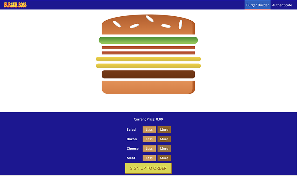 GitHub - David-Arcos-369/Burger-Boss: Created with React JS, using a Firebase RealTime Database ...