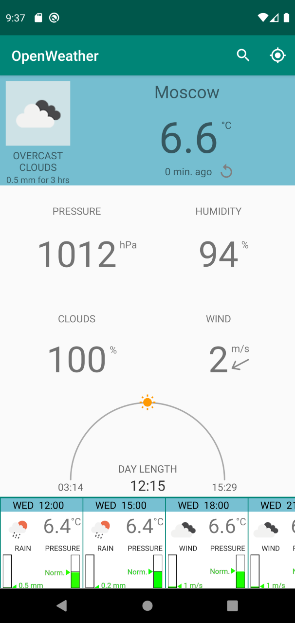 GitHub - polyach/OpenWeather: Weather Android application