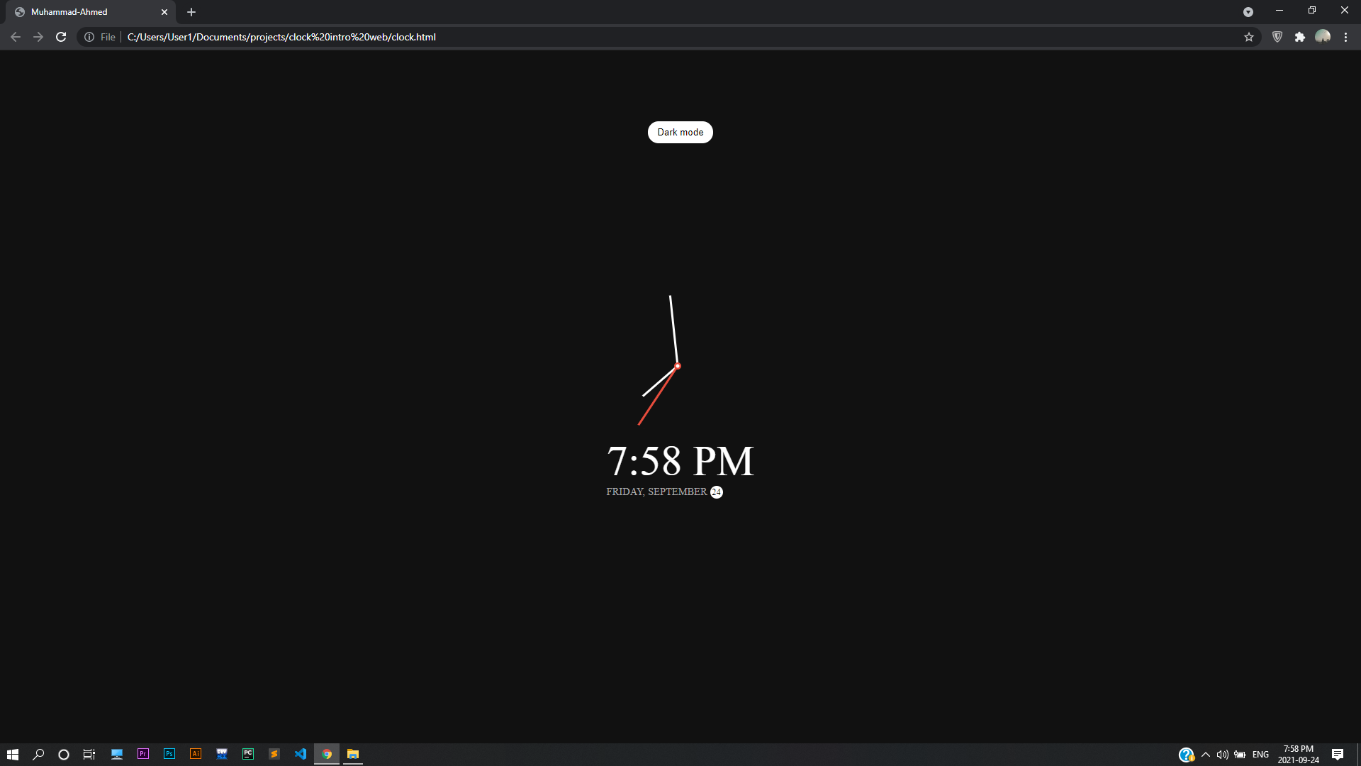 GitHub - ahmed20008/Analog-Clock: This Analog clock is in a Web page ...