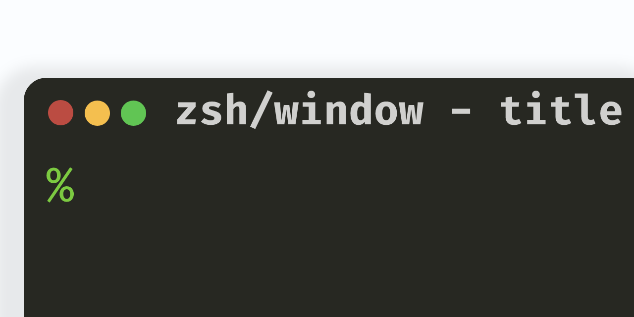 GitHub - olets/zsh-window-title: A zsh plugin for informative terminal window titles. Over 1900 ...