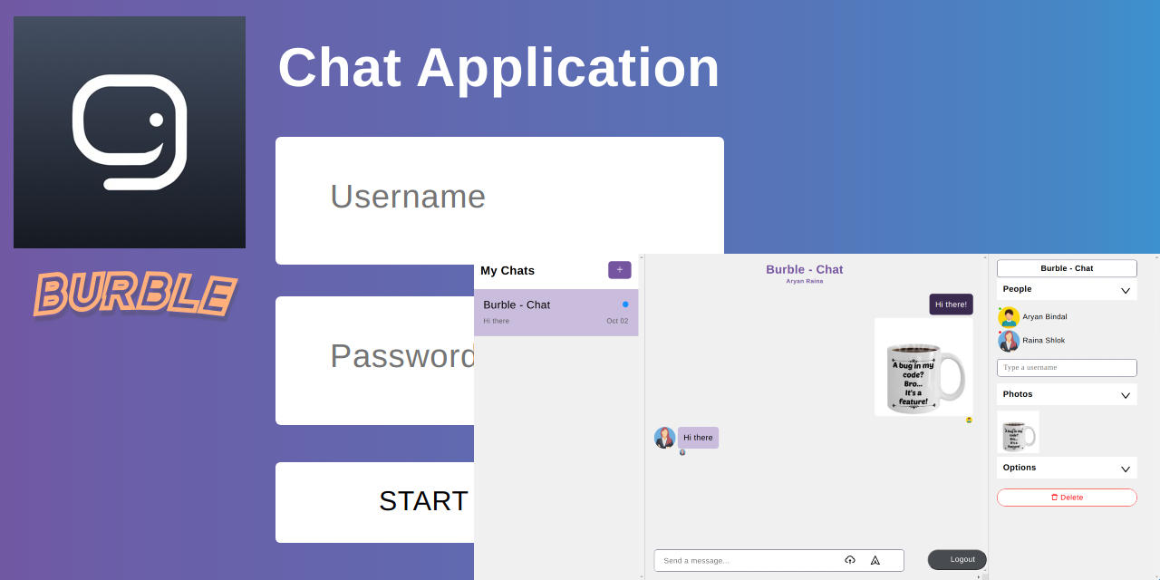 GitHub - aryaniiit002/Burble: Build and deployed a Real-Time Chat ...