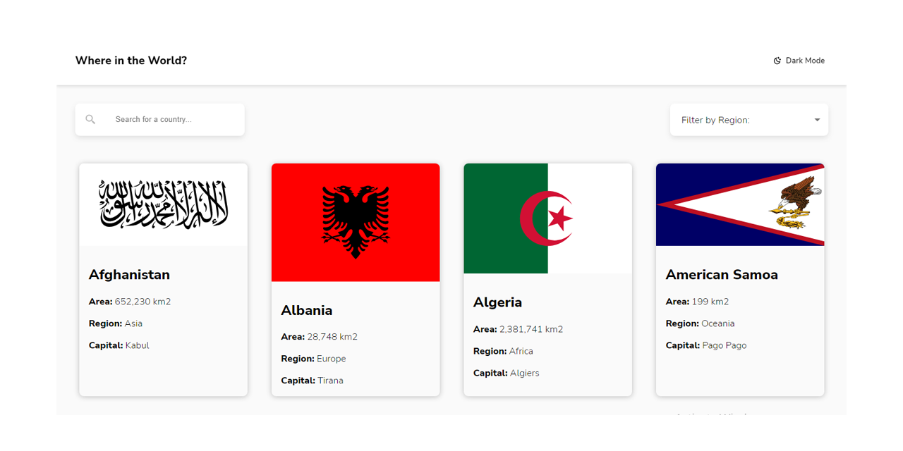 GitHub - HSN-Studio/countries: REST Countries API with color theme switcher