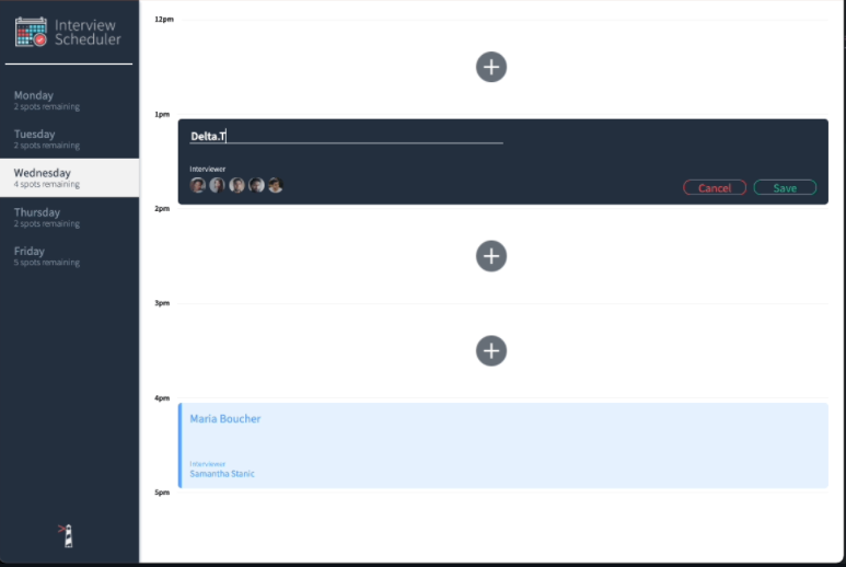 GitHub - MavFeuille/scheduler: LHL Week 7 - React Interview Scheduler project