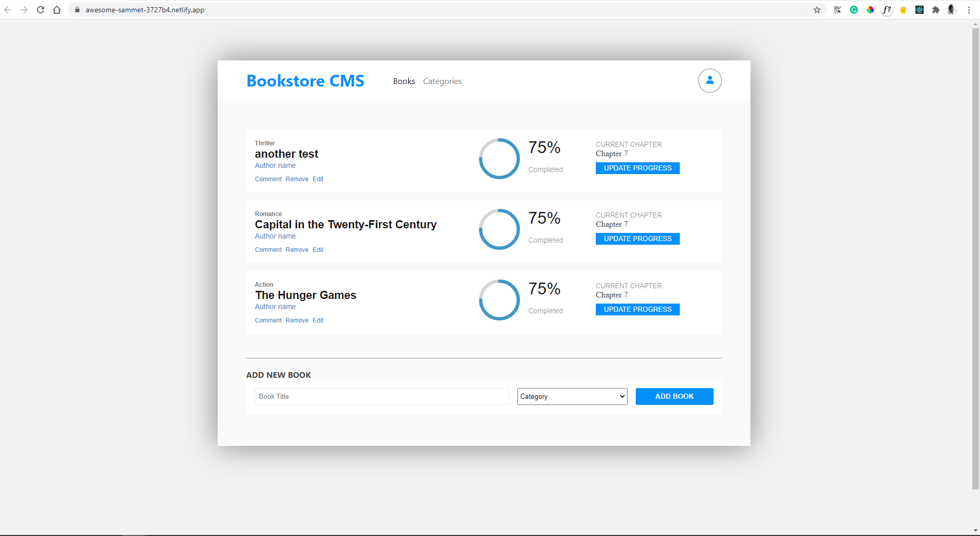 GitHub - AdedayoOpeyemi/bookstore