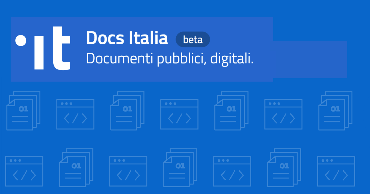 GitHub - italia/docs-italia-template: Docs Italia document template