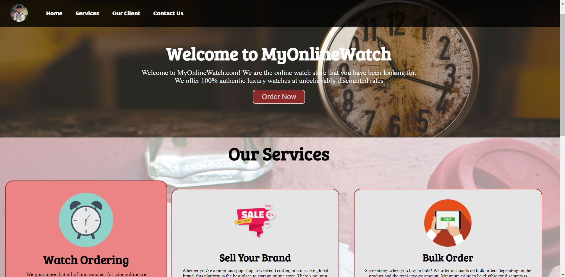 GitHub - kunal-yadav-404/Watch-Store-Website: My first simple # ...