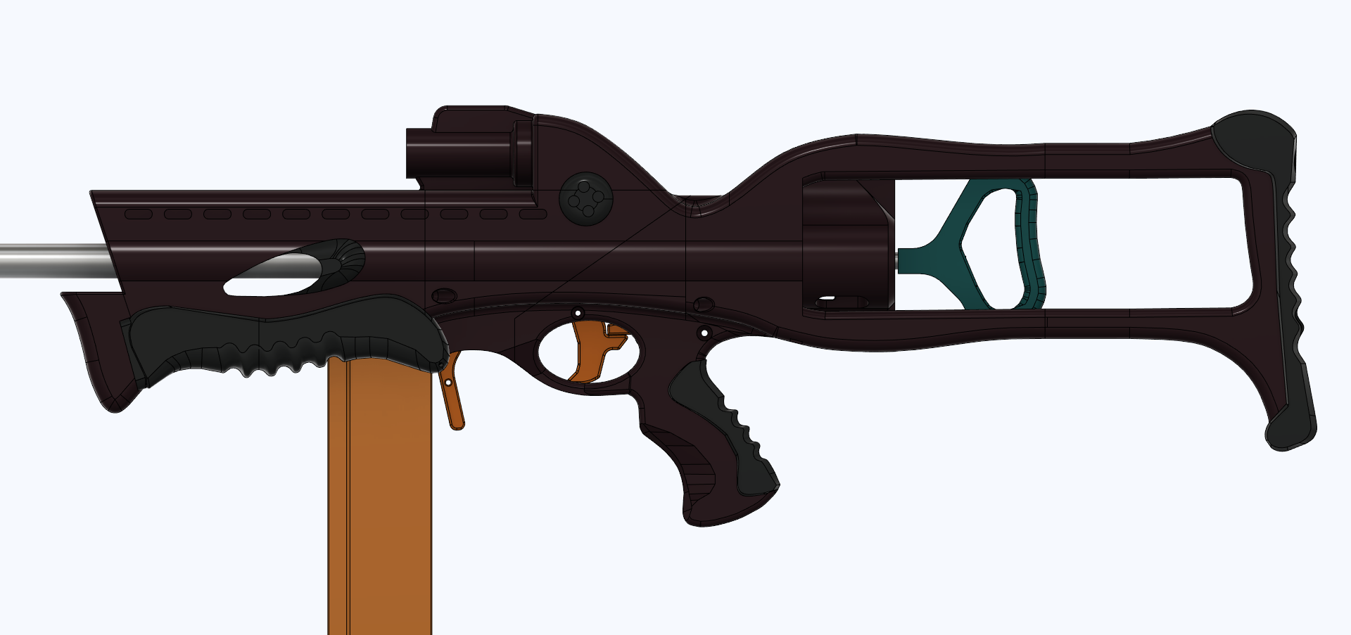 GitHub - Sillybutts/SkewerCrossbow: The SkewBow, a Skewer inside a 1995 Crossbow, all printable.