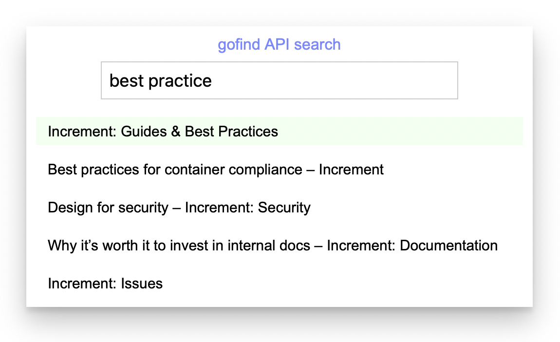 GitHub - sean-public/gofind: A small search engine in Go with an API ...