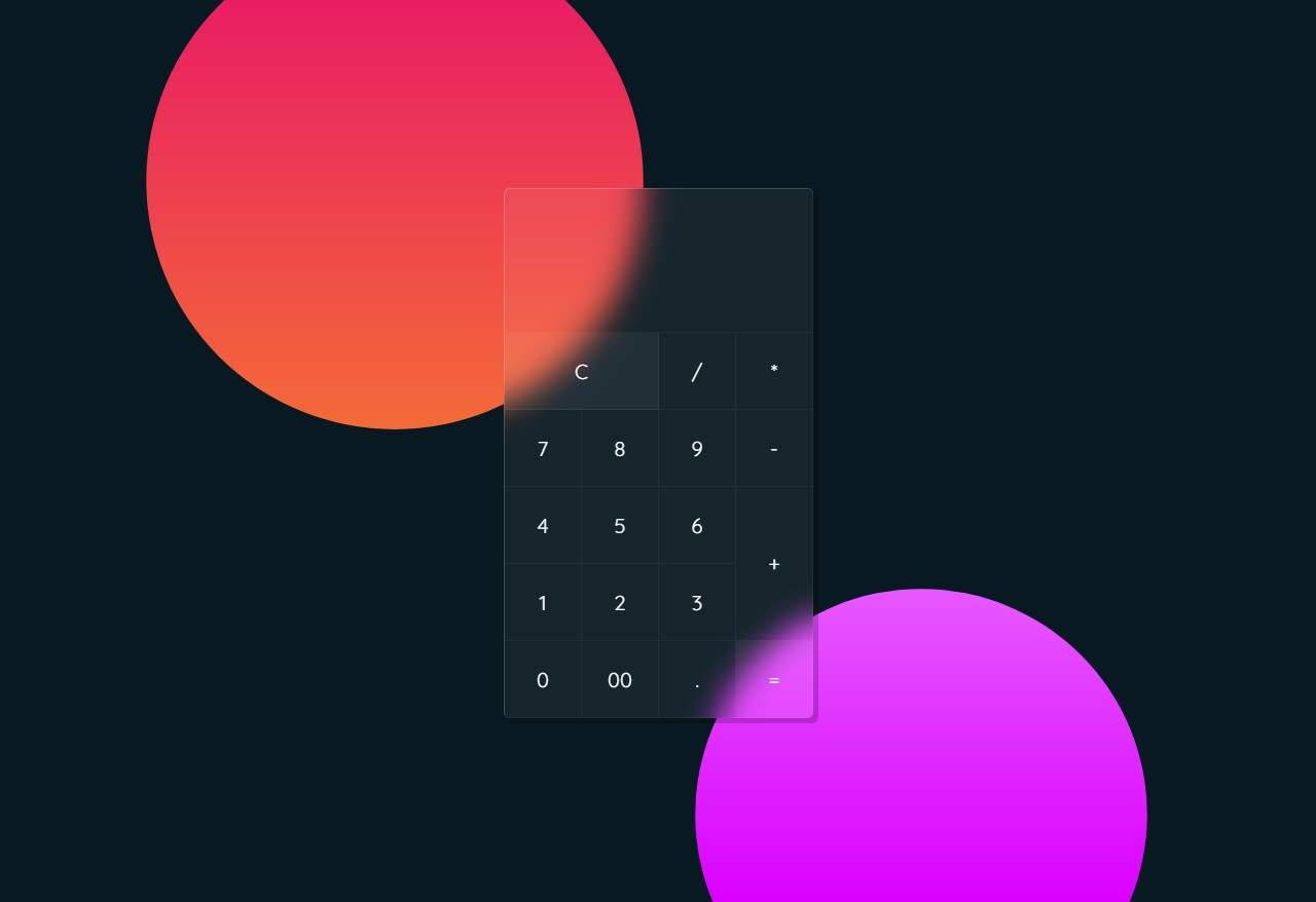 GitHub - oshadhashiro404/Glassmorphism-Calculator: Working calculator with Glassmorphism effect