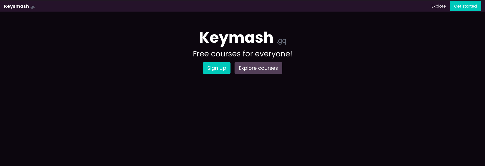 GitHub - arnu515/keysmash-gq: Free courses for everyone